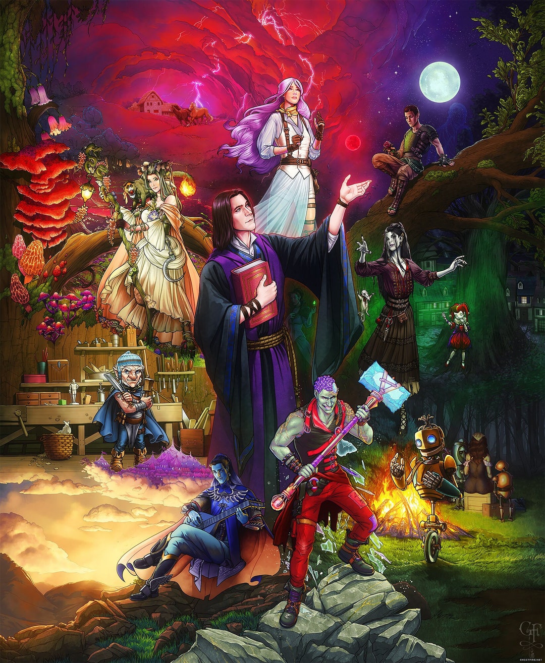 Critrole BH & DM Campaign 3 Art Print - Multiple Sizes Available ...