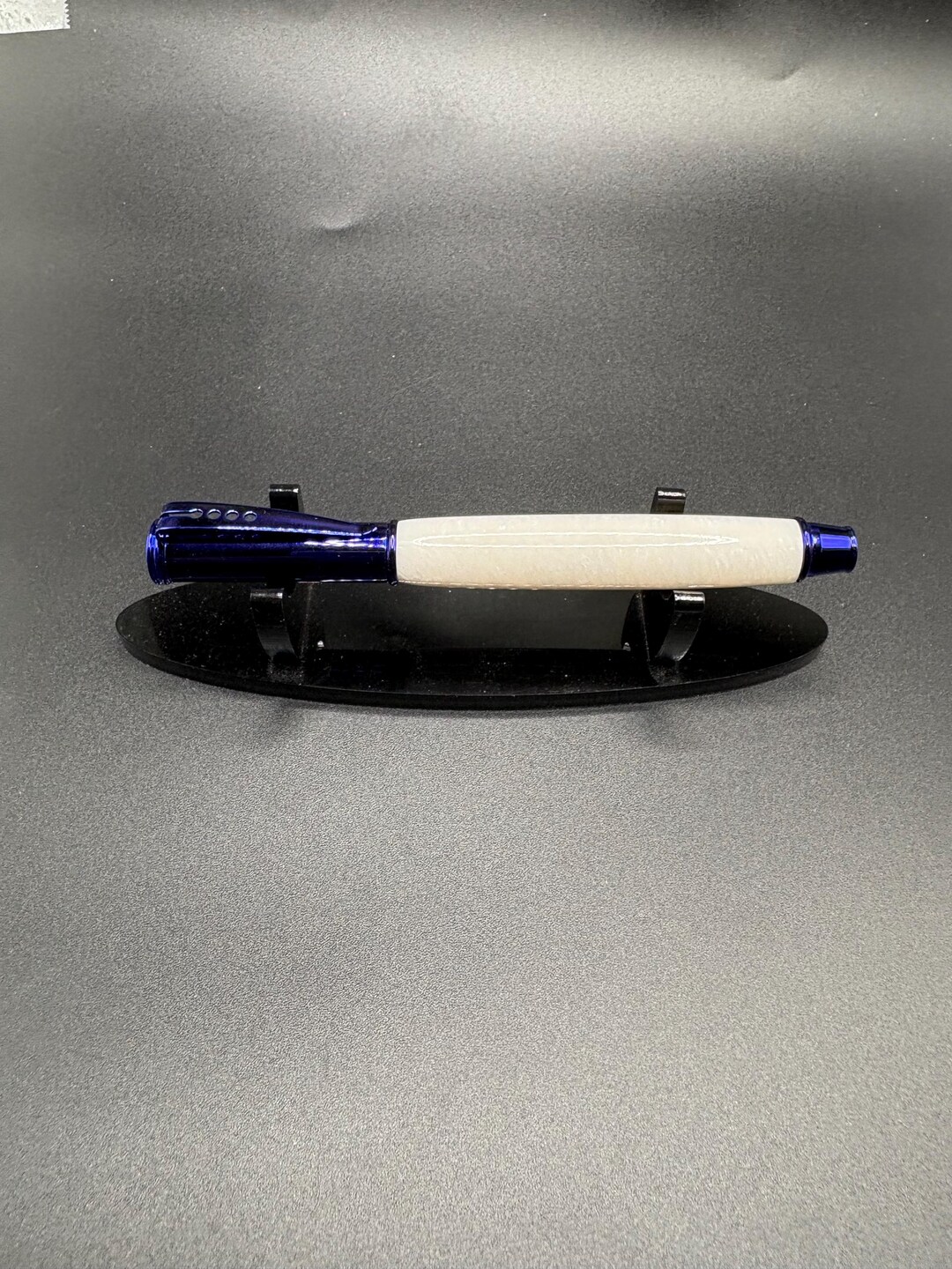 Pearl White Resin Blue Editor Ballpoint Pen - Etsy