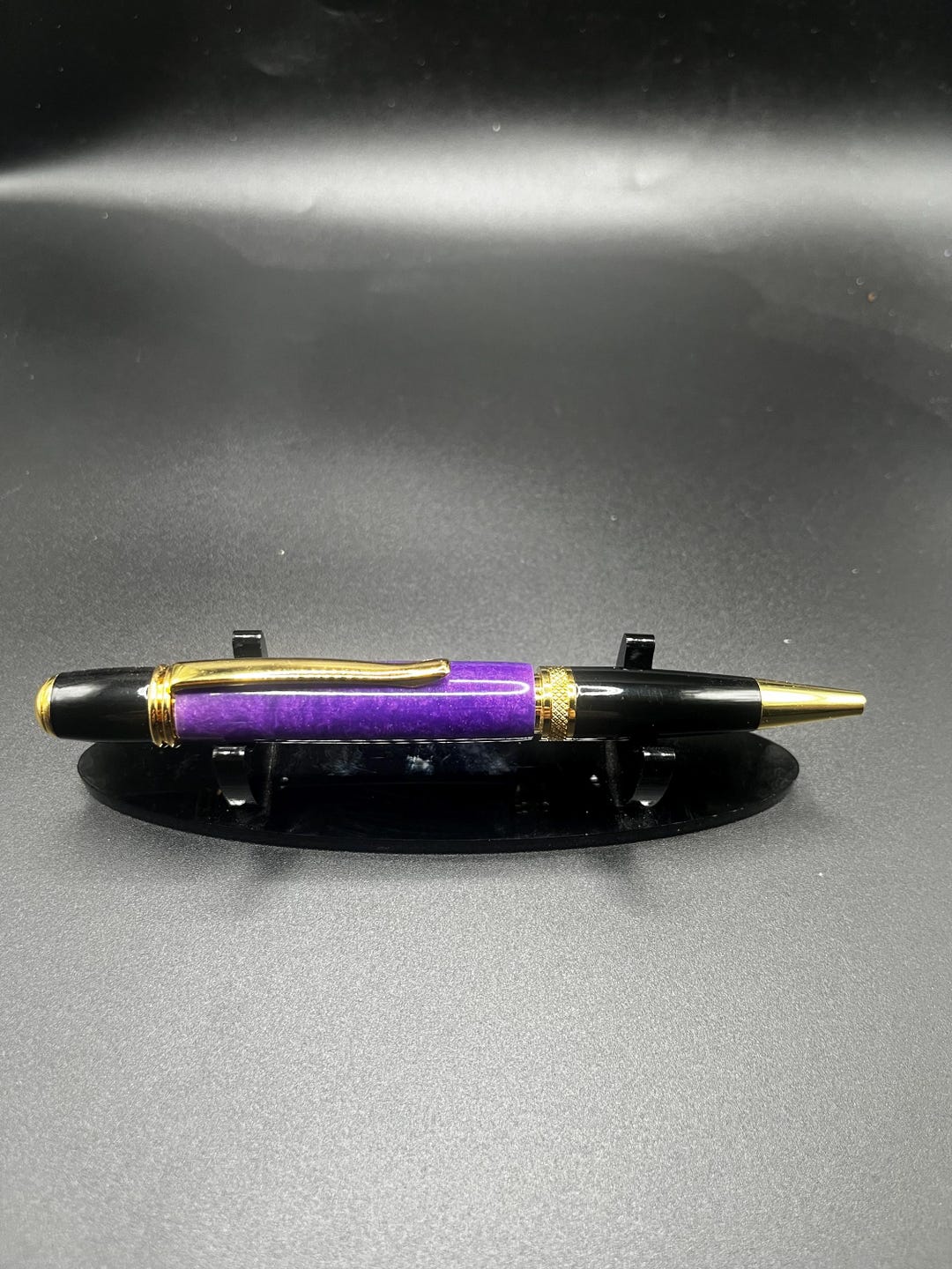 Barney Purple Acrylic Gold Ballpoint Pen - Etsy