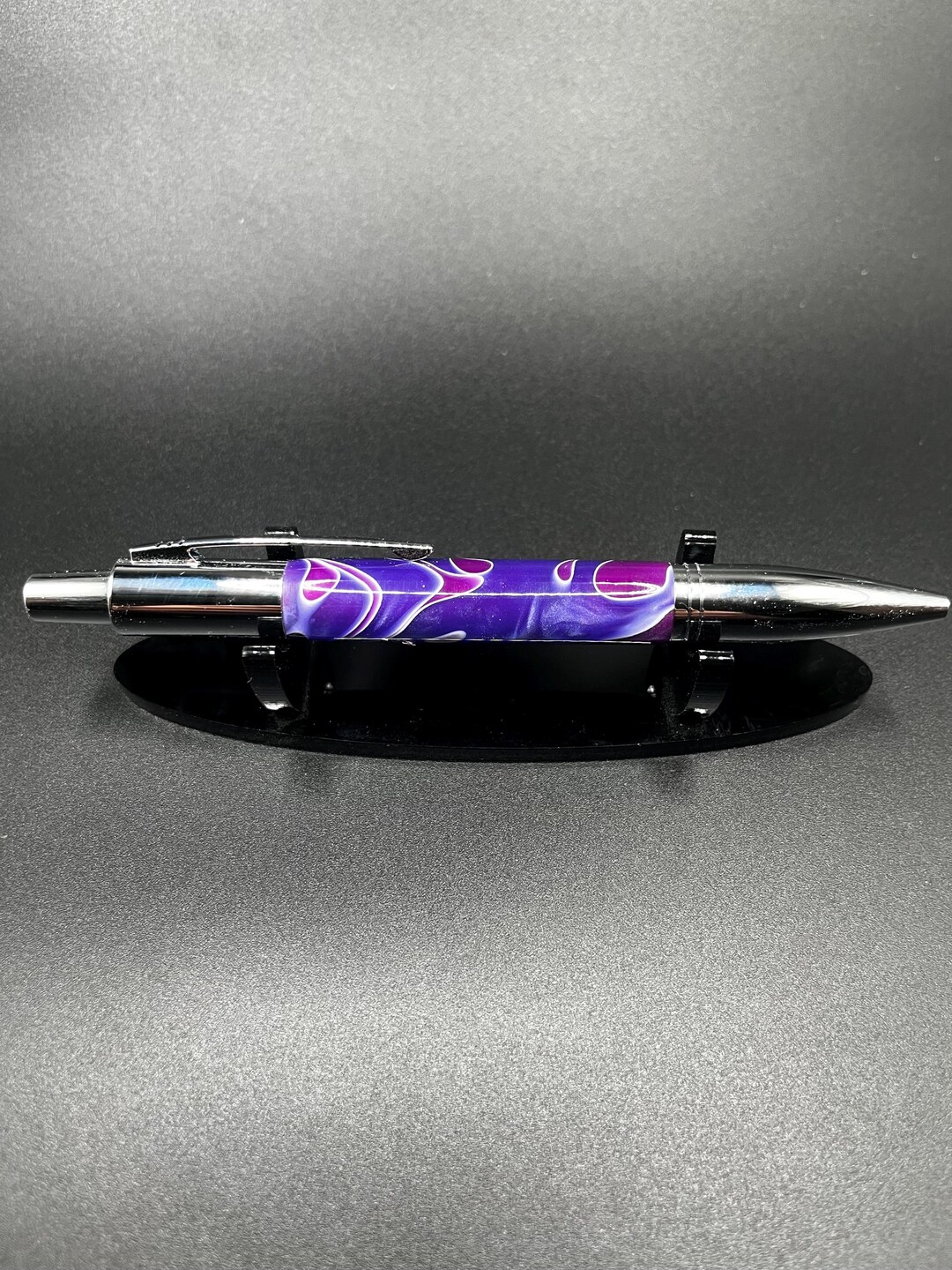 Purple Rain Acrylic Chrome Vesper Click Ballpoint Pen - Etsy