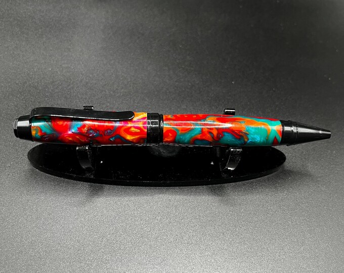 Tye Dye Acrylic Resin Cigar Ballpoint Pen - Etsy