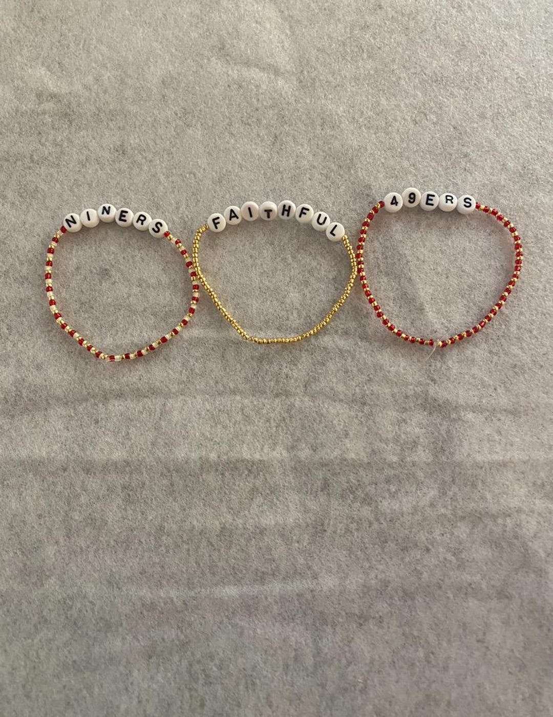 San Francisco 49ers Bracelets - Etsy