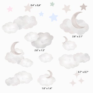 Bunny Clipart. Pastel Rabbit PNG Clipart. Clouds and Stars. Hand Drawn ...