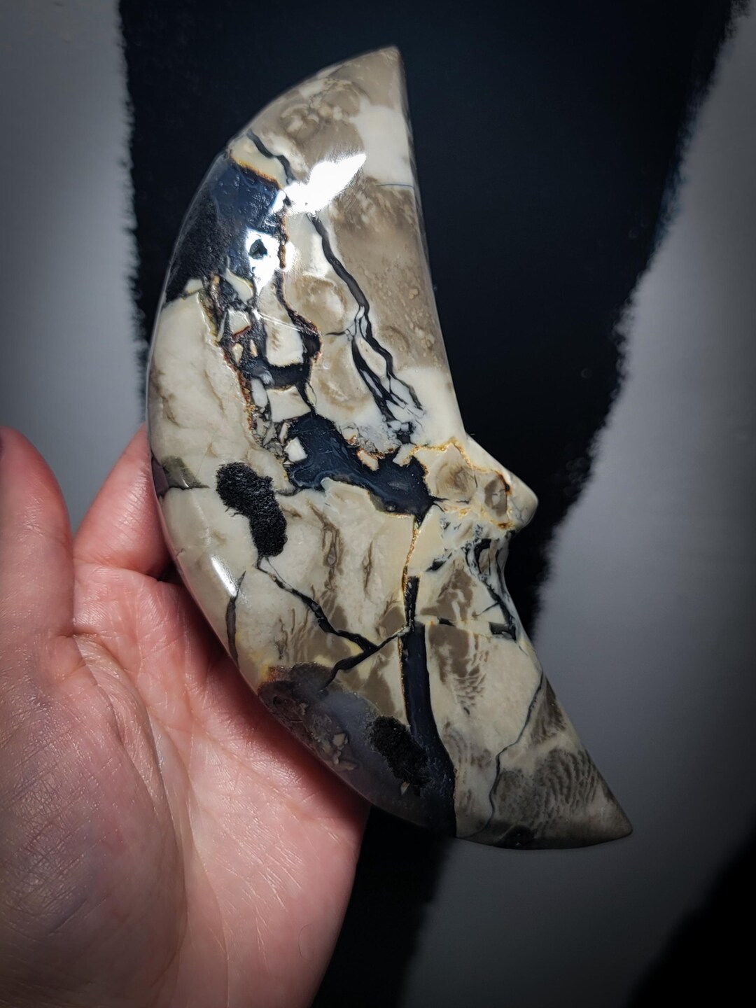 Volcano Agate Moon (45o) - Etsy