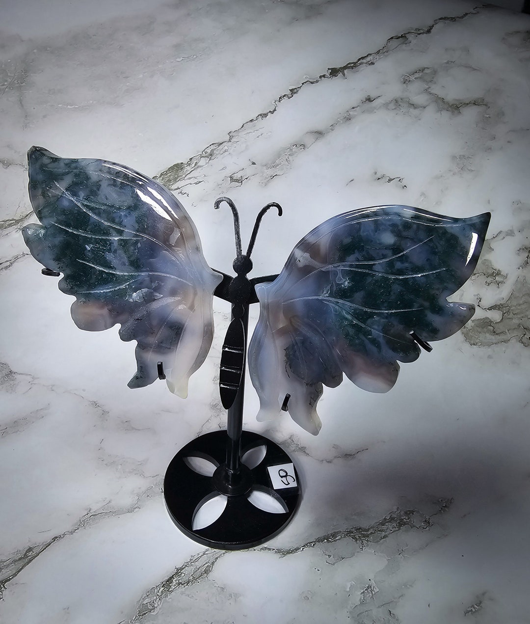 Moss Agate Butterfly Wings - Etsy