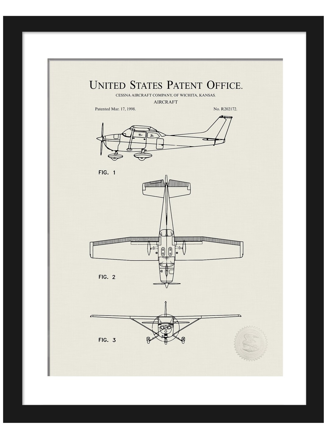 Vintage Aviation Art | Patent Reproduction | Aviation Enthusiasts Decor ...