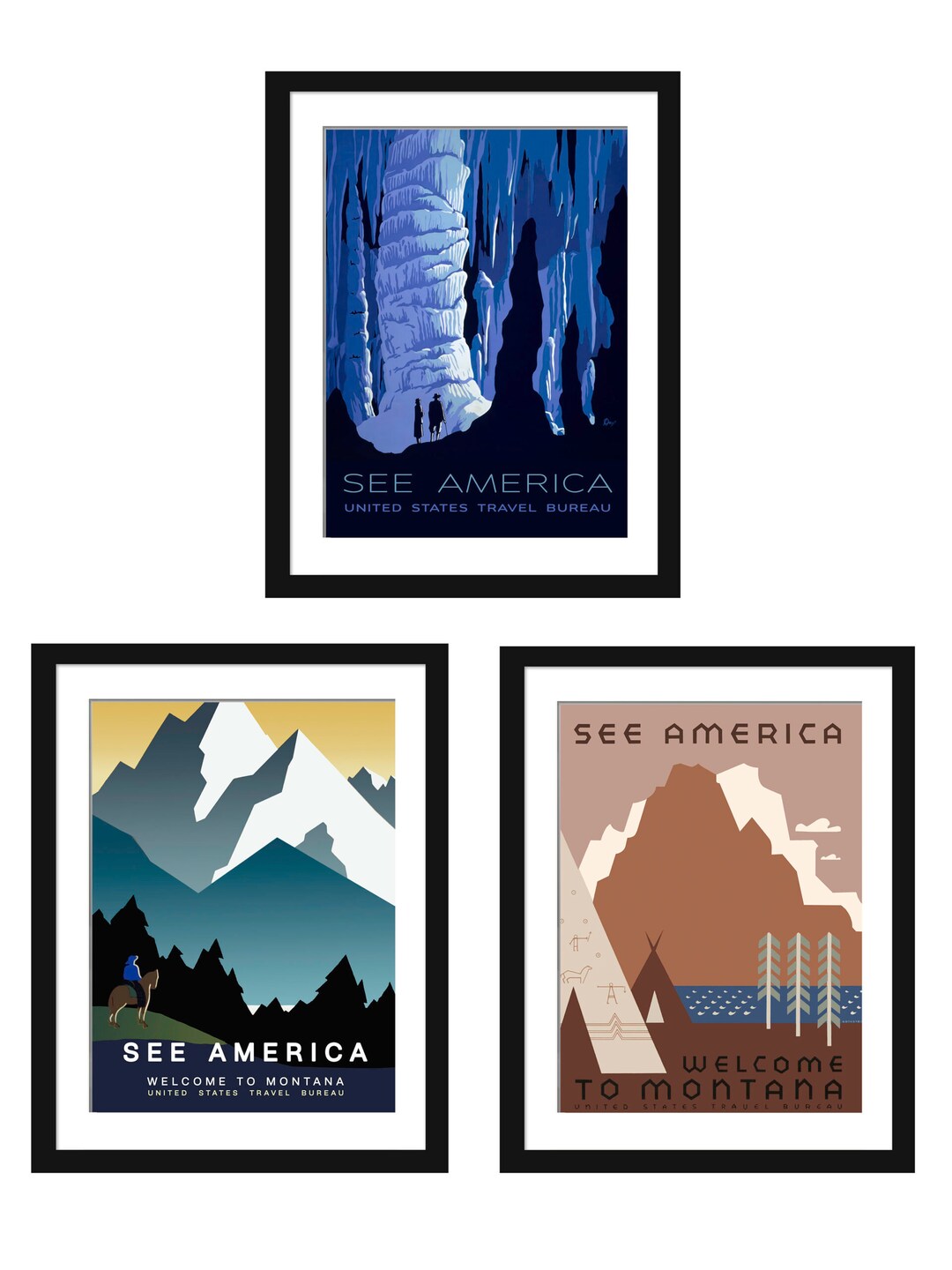 See America Collection | Reproduction of 1930s See America Travel ...