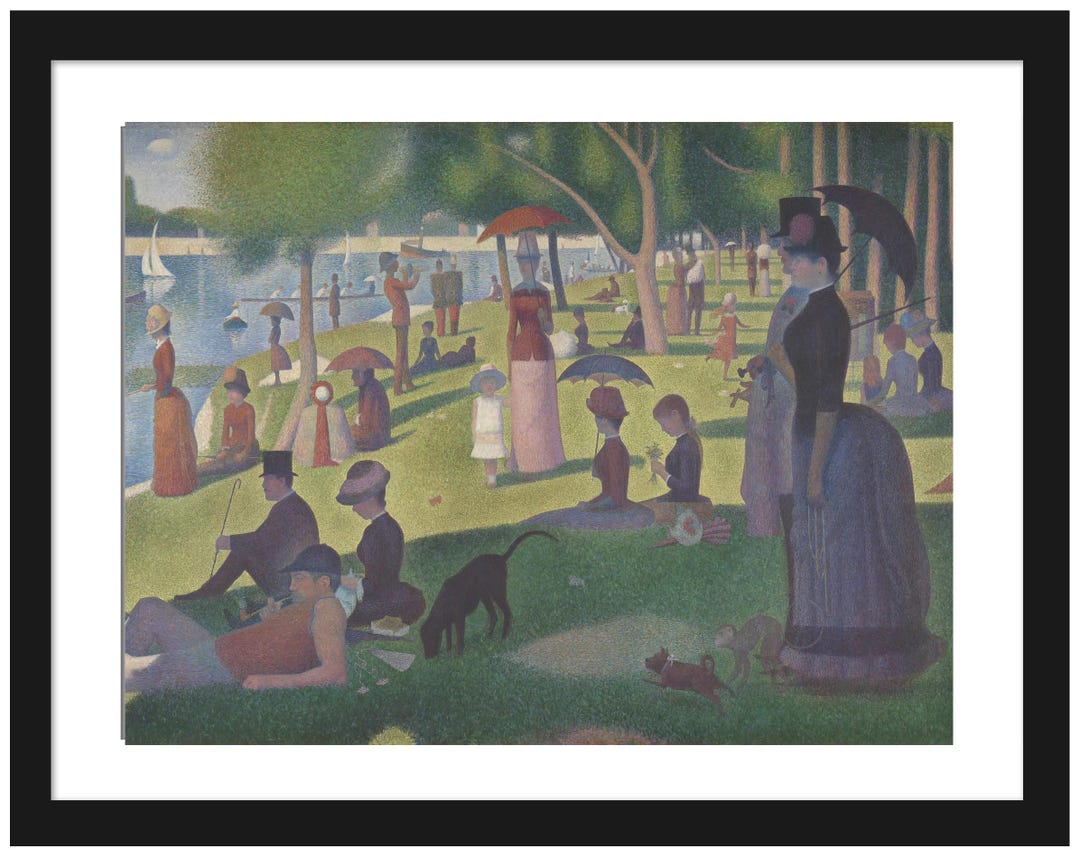 Pointillist Masterpiece | Reproduction of 1884 Seurat Classic | Gift ...