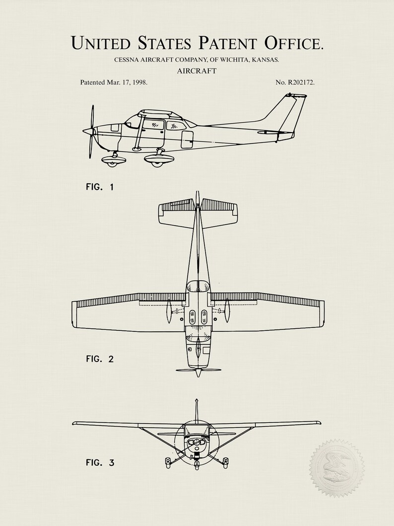 Classic Commuter Plane Collection | Prints of Cessna 172, Piper and ...