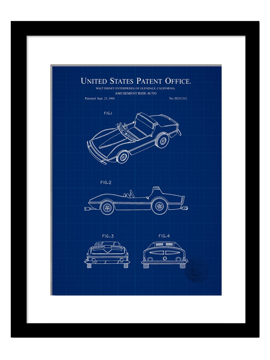Classic Amusement Ride Car Design | 1969 Walt Disney Enterprises Auto ...