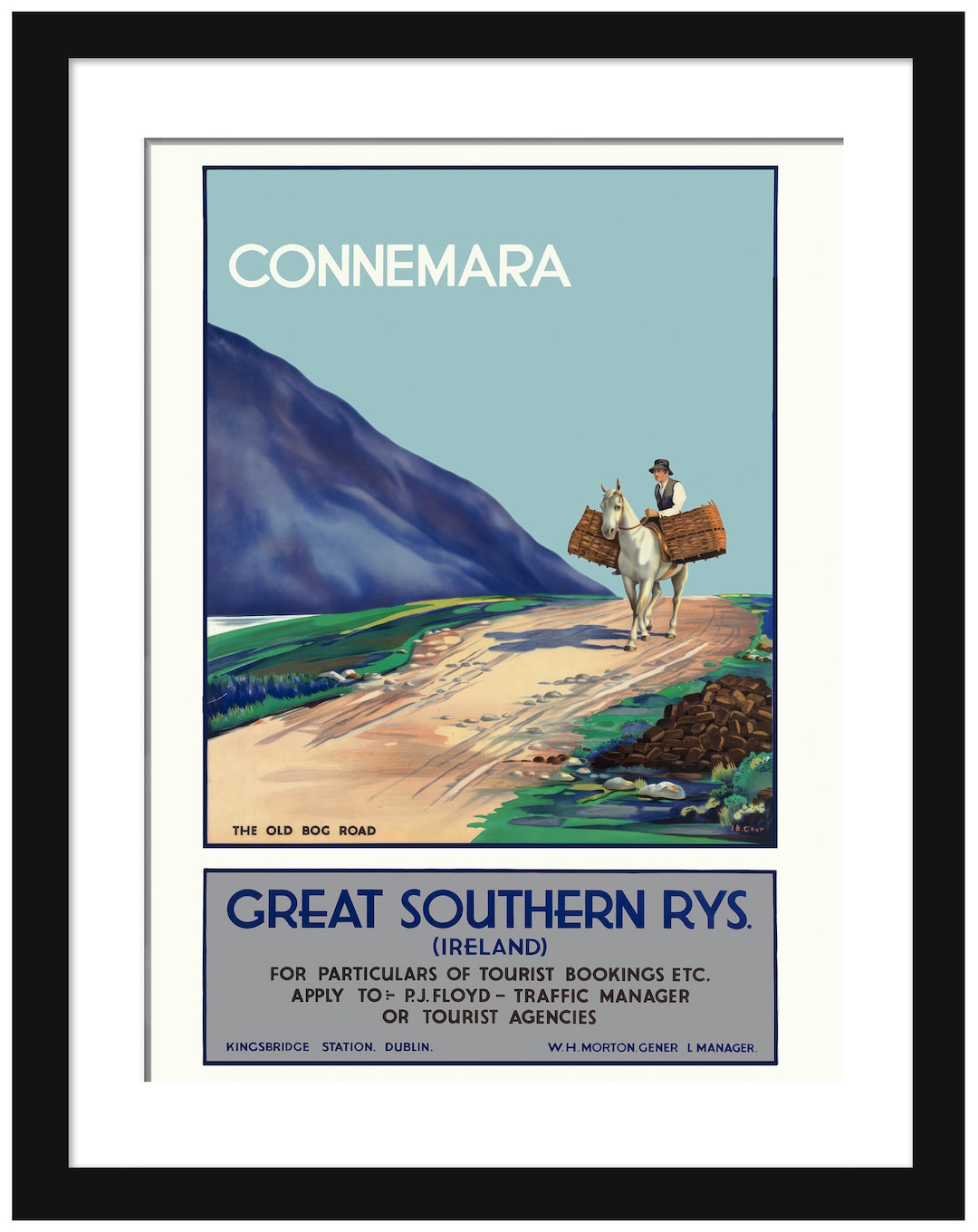 Vintage Irish Connemara Railways Poster | Reproduction of 1930s Irish ...