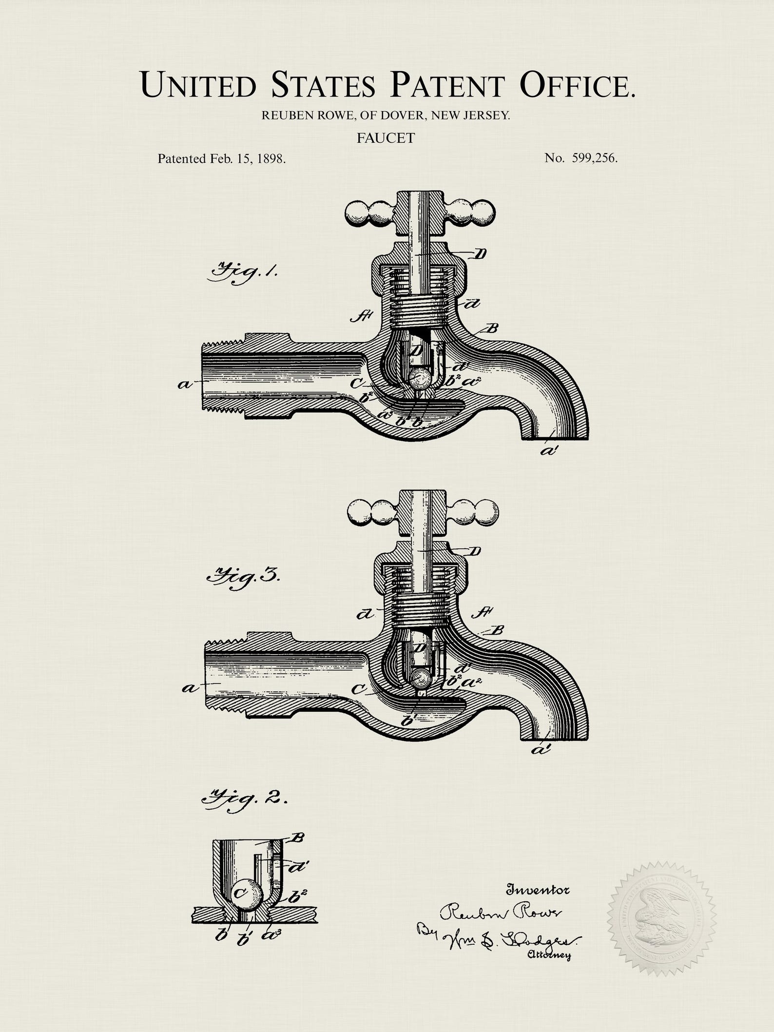 Vintage Bathroom Decor | 1891 Toilet Paper Roll, 1892 Water Closet ...