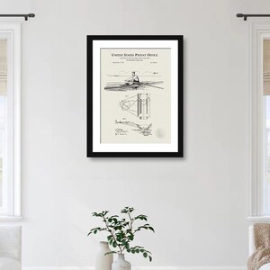 Vintage Rowing Decor | 1883 Outrigger Oar-lock Patent | Unique Gift for ...