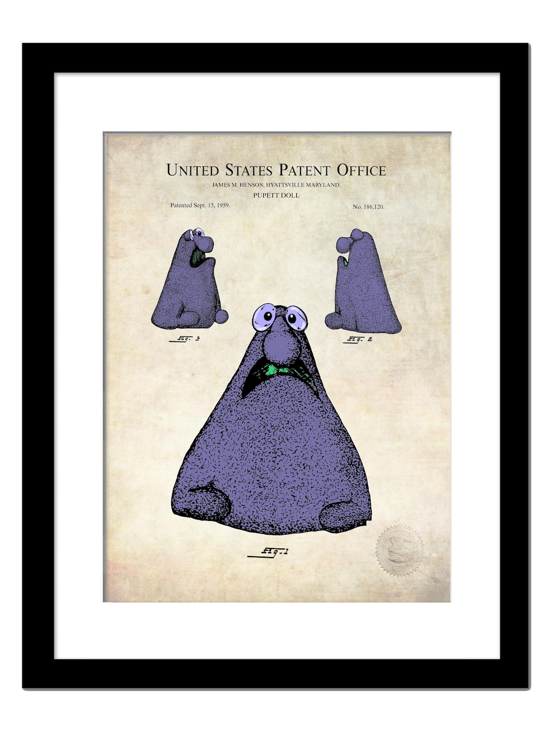 Classic Puppet Design | 1959 James Henson Puppet Patent | Nostalgic ...