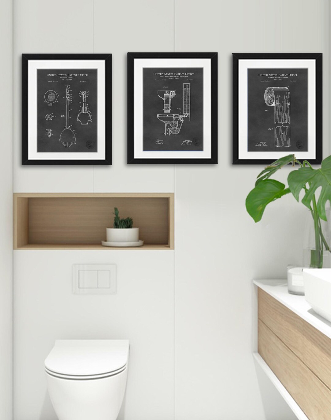 Bathroom Essentials Patents | 1891 Toilet Paper, 1892 Water Closet ...