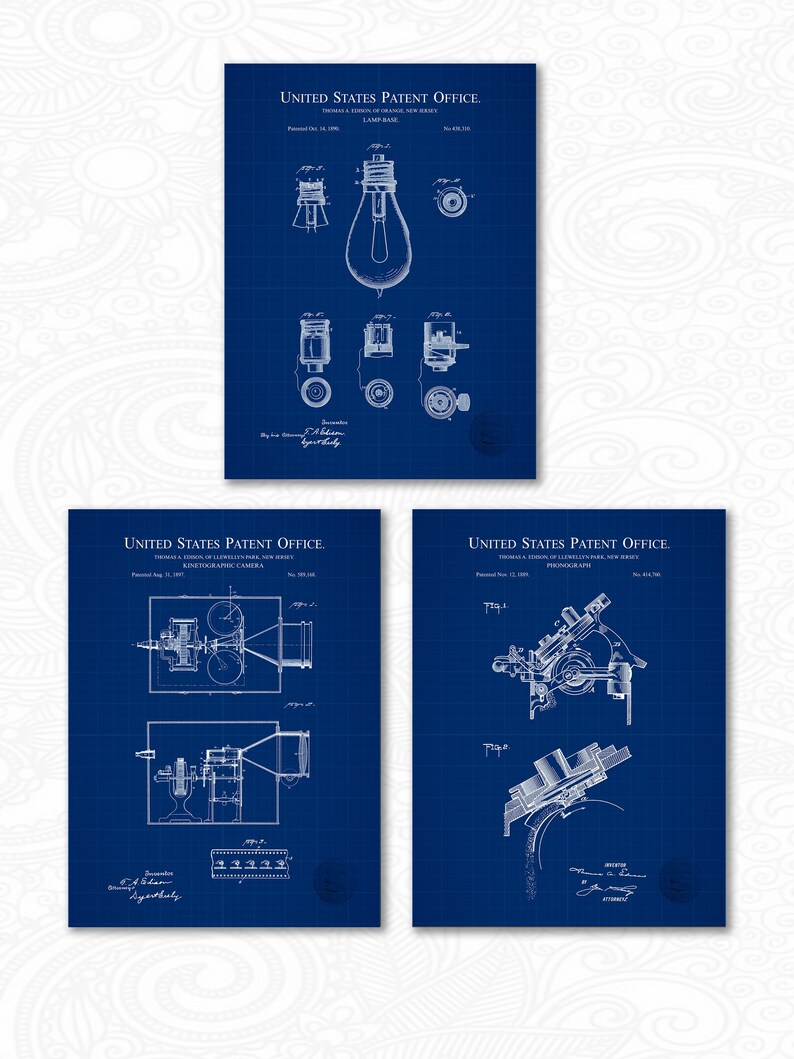 Edison Inventions | 1880s Thomas Edison, Bulb, Camera and Phonograph ...