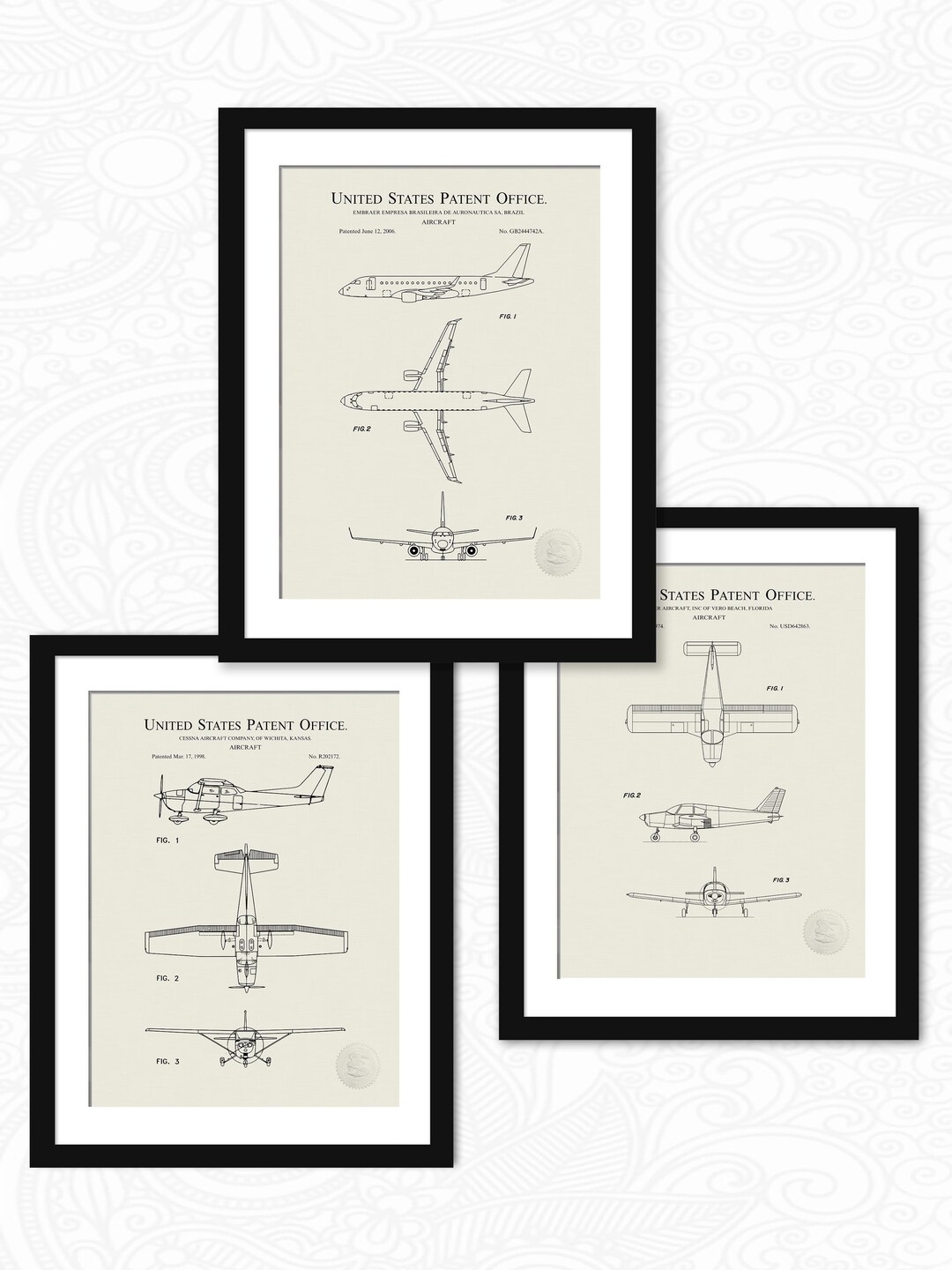 Classic Commuter Plane Collection | Prints of Cessna 172, Piper and ...