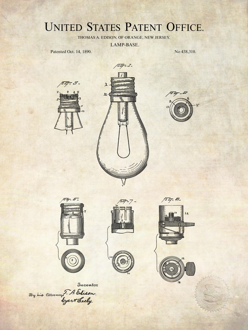 Edison Inventions | 1880s Thomas Edison, Bulb, Camera and Phonograph ...