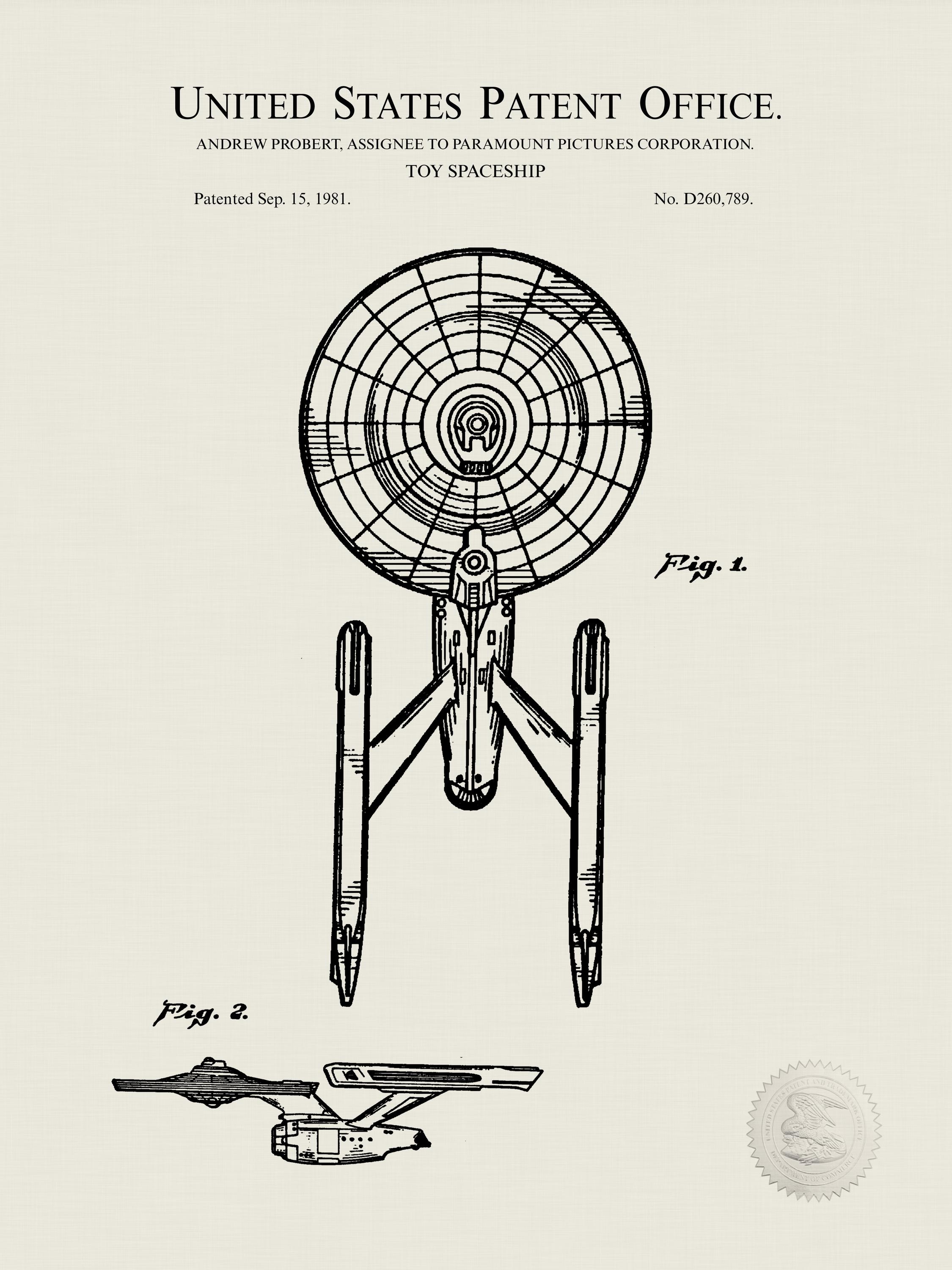 Classic Sci-fi Movie Starship | 1981 Paramount Pictures Spaceship ...