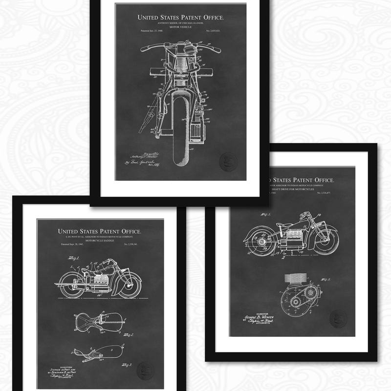 Motorcycle Print - Etsy