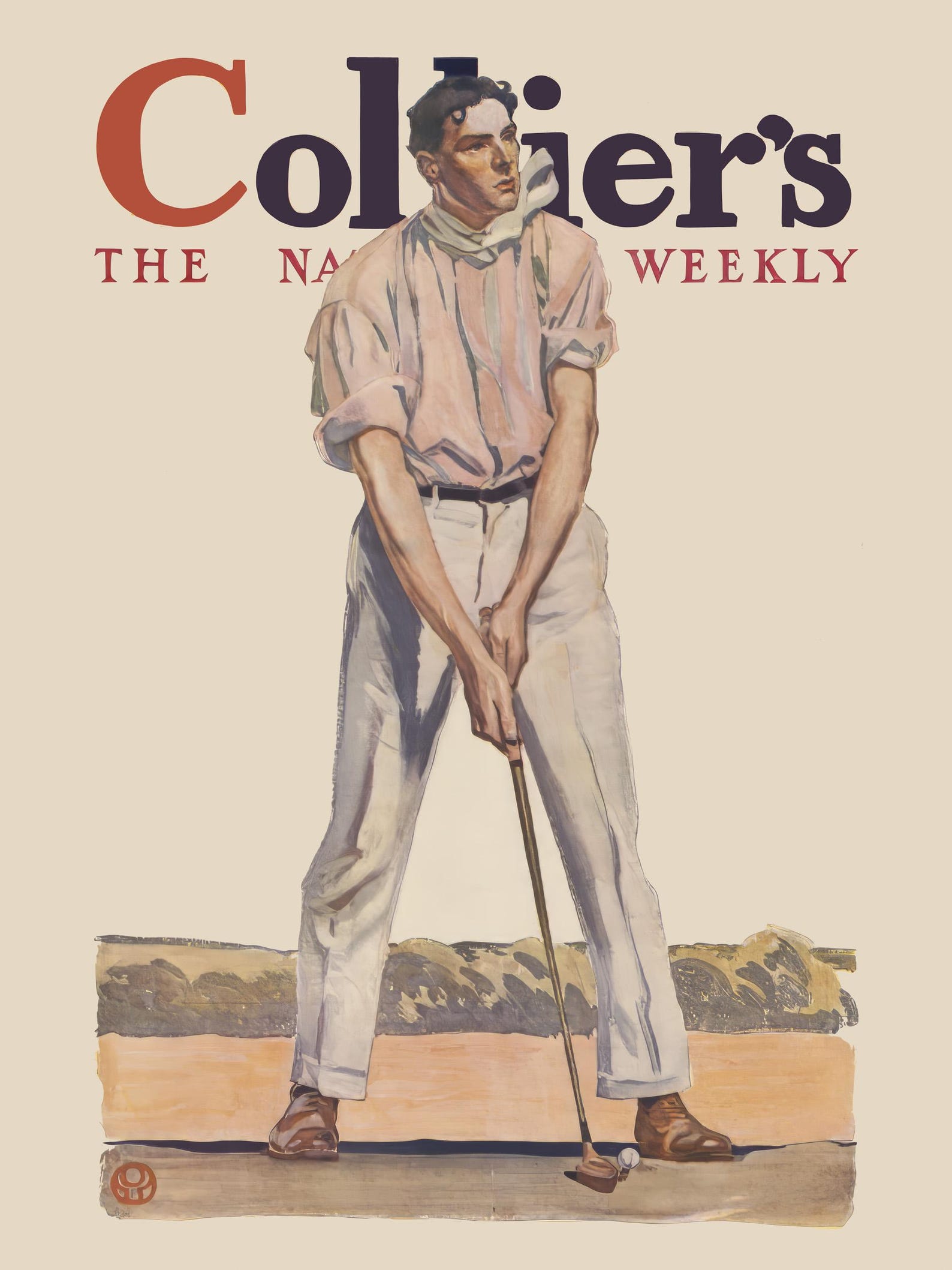 Early Golf Art | Reproduction of 1908 Magazine Cover Art | Gift for ...