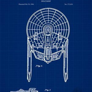 Vintage Starship Design | 1984 Paramount Pictures Spaceship Patent ...