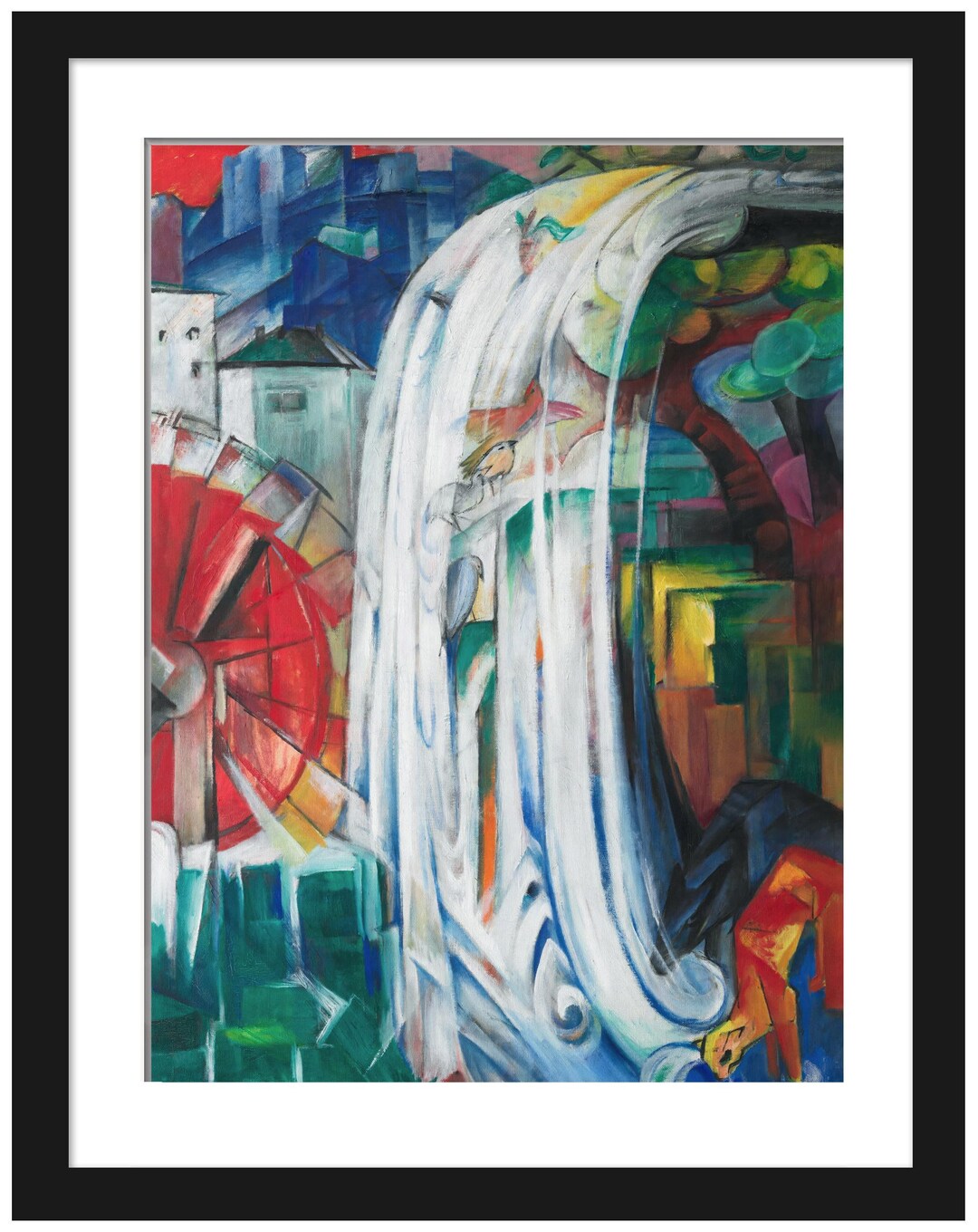 Expressionist Masterpiece | Reproduction of Marc's 1913 Bewitched Mill ...