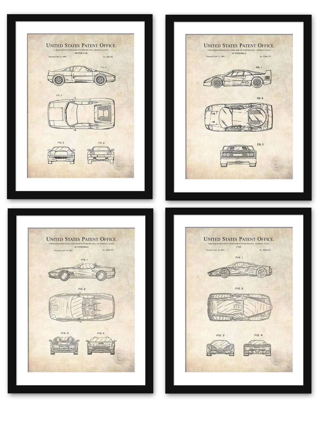 Classic Supercar Collection | Prints 1990-2018 Ferrari Automobile ...