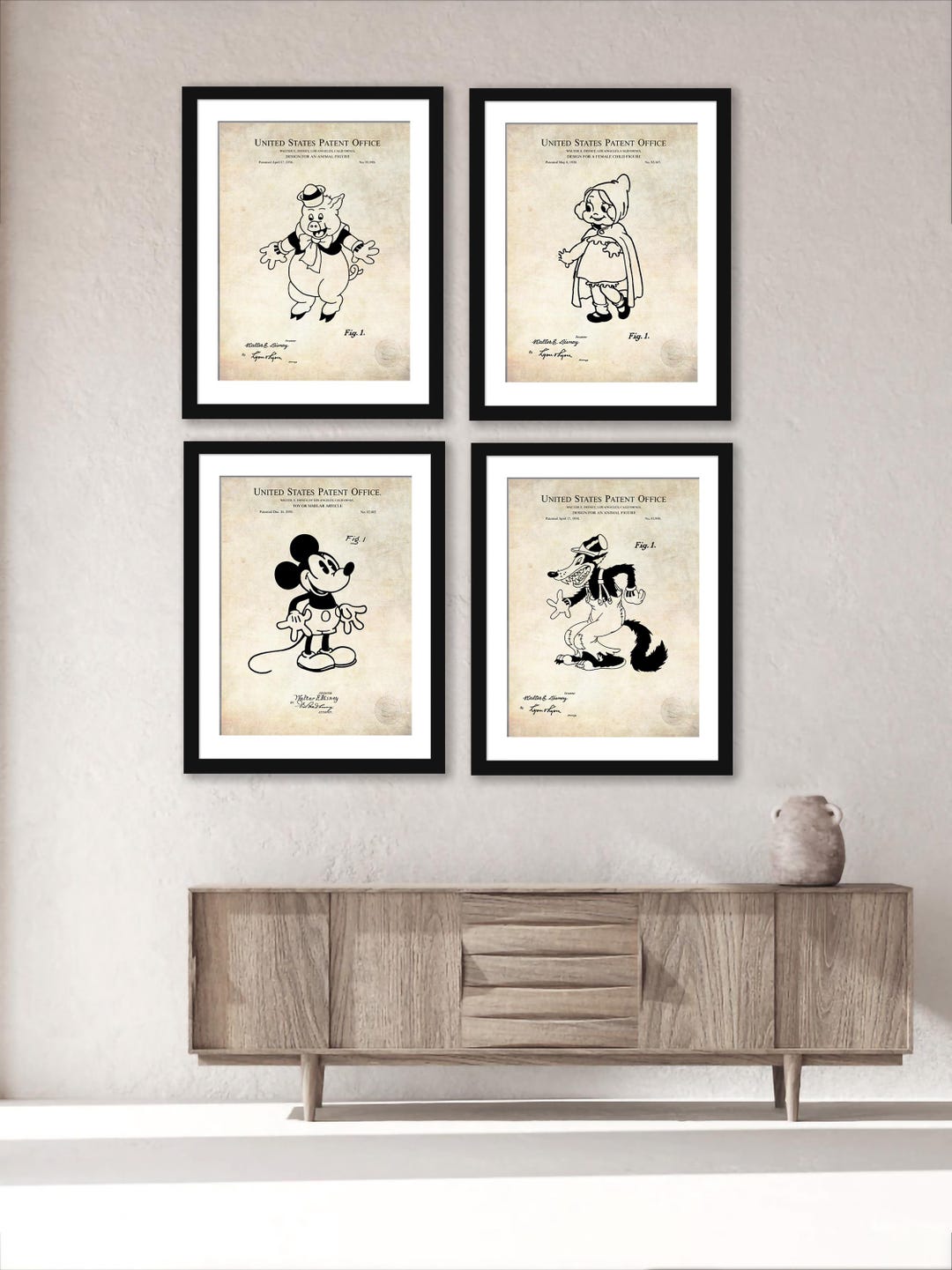 Classic Character Collection | 1930s Walt Disney Figure Patents ...