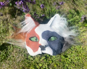 Therian/quadrobist Cat Mask mesh and Whiskers - Etsy