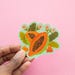 Papaya Vinyl Sticker: Fruit and Flower Die Cut Decal - Etsy