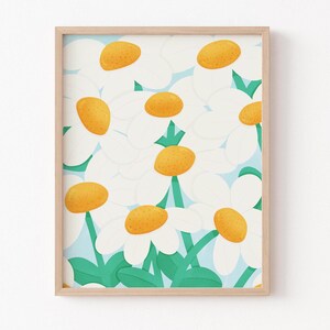 Daisy Art Print | Botanical Art Print | Illustration | Wall Decor ...