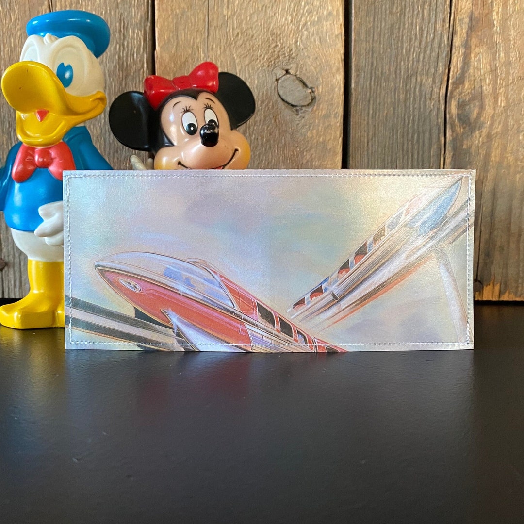 The Monrail Disneyland Map Wallet - Etsy