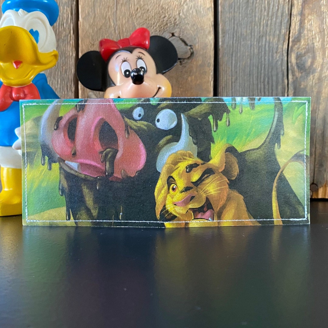Simba & Pumbaa Disneyland Map Wallet - Etsy