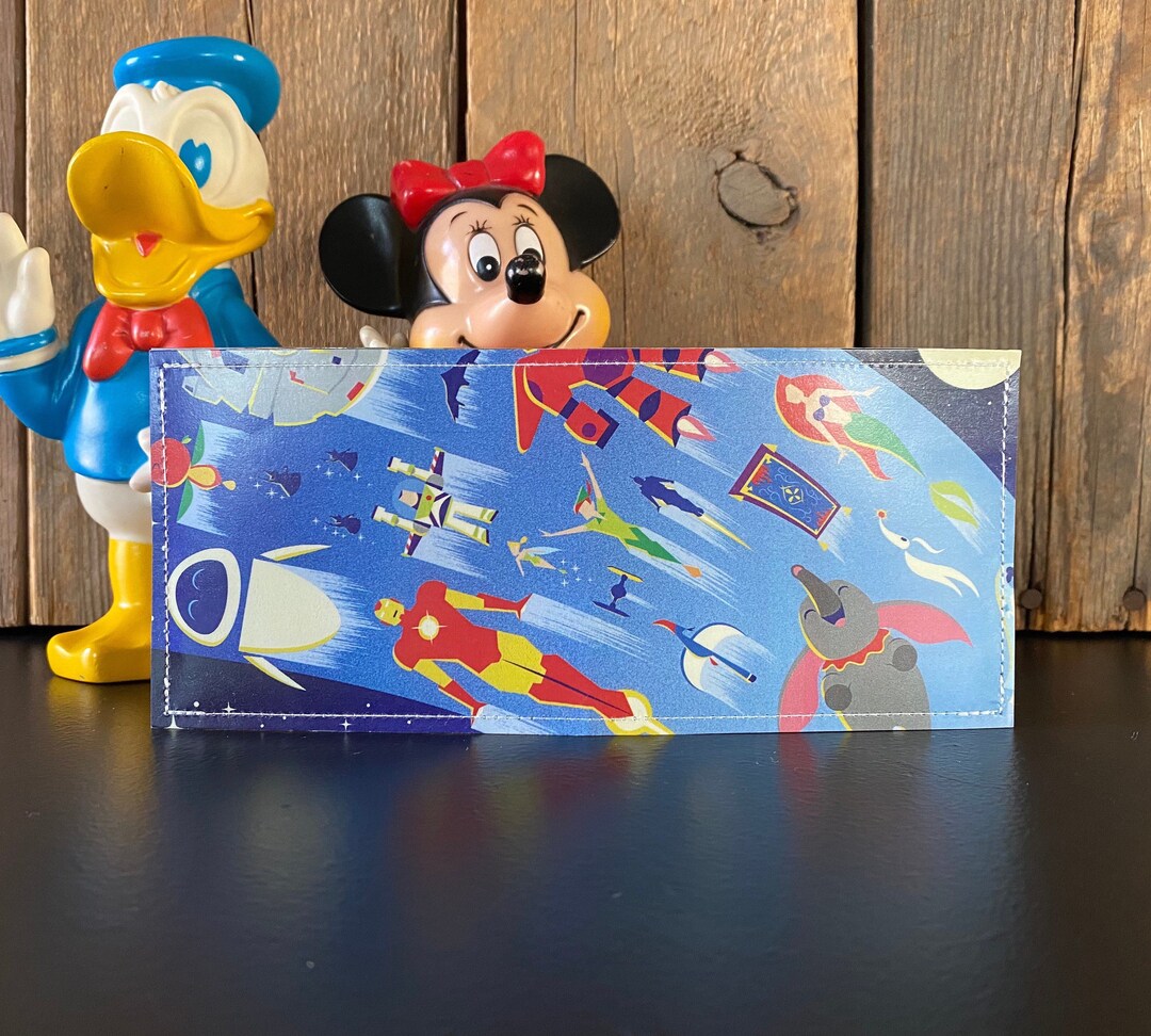 Up up & Away Disneyland Map Wallet - Etsy