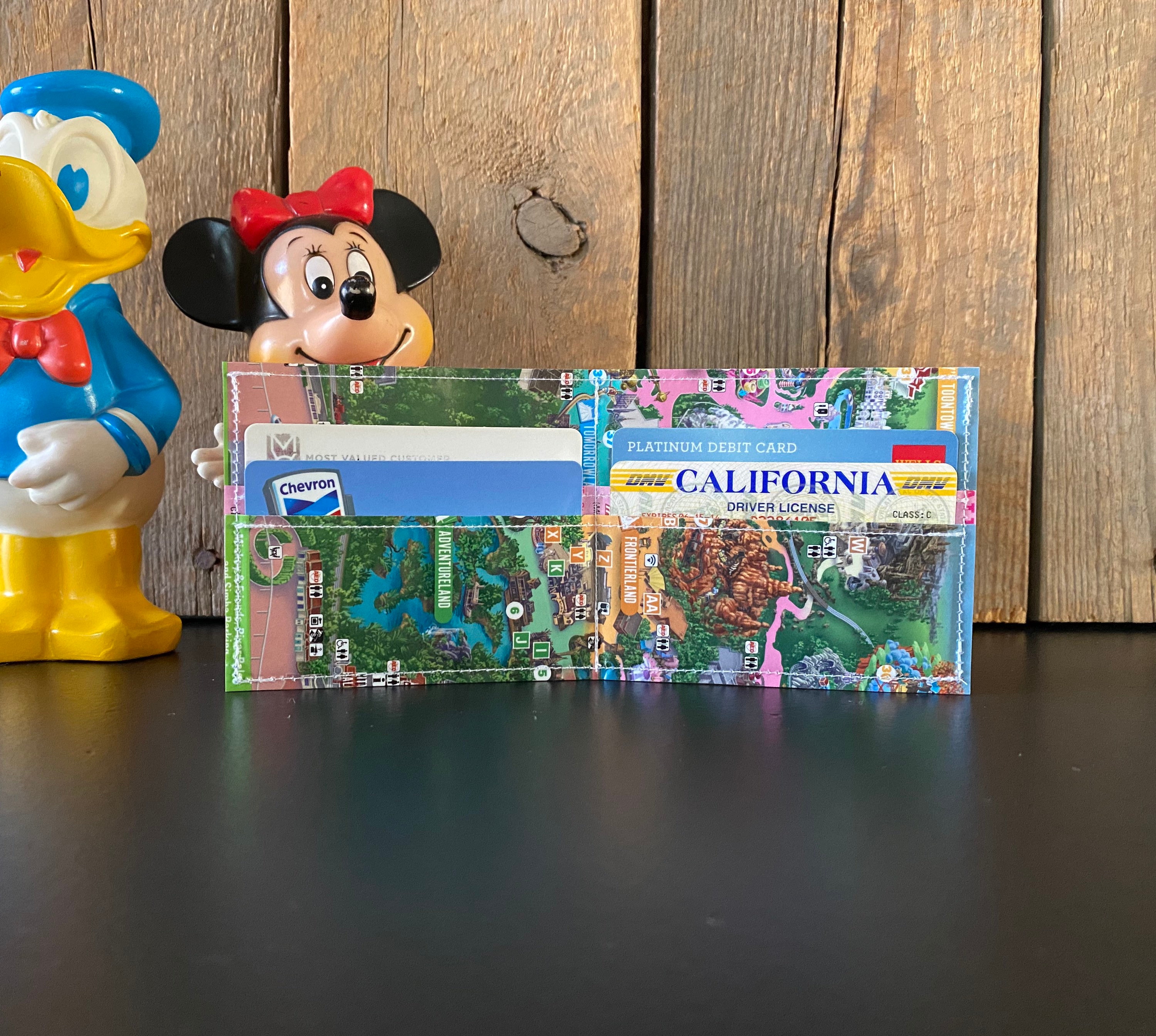 The Original Disneyland Map Wallet | Etsy