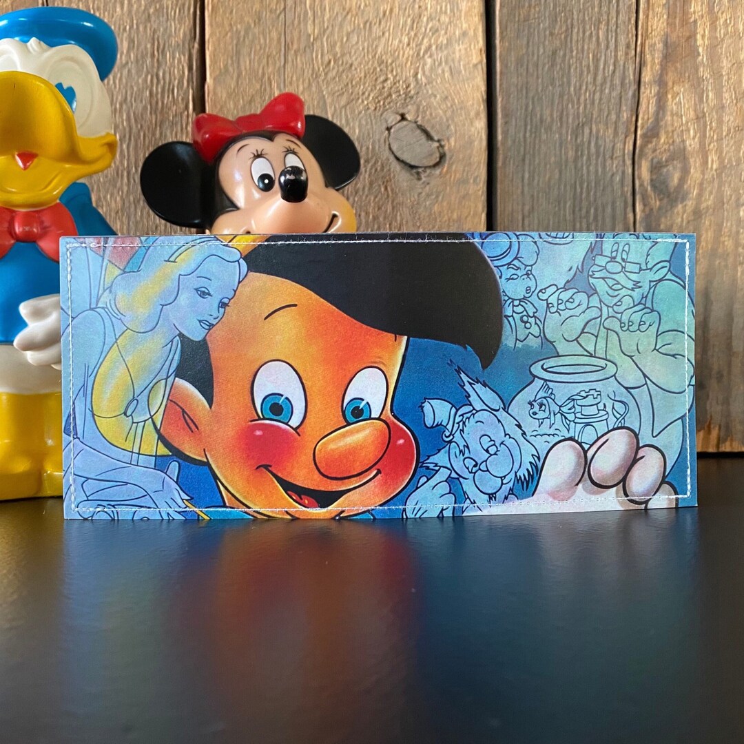 Pinocchio Disneyland Map Wallet - Etsy
