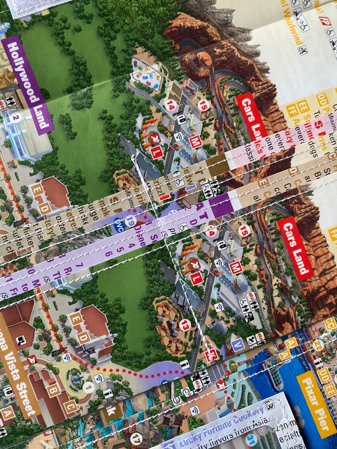 Pixar Pier California Adventure Map Clutch - Etsy