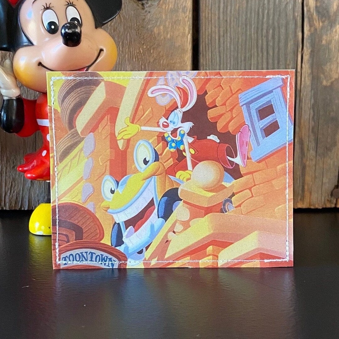 Roger Rabbit Disneyland Map Mini Wallet - Etsy