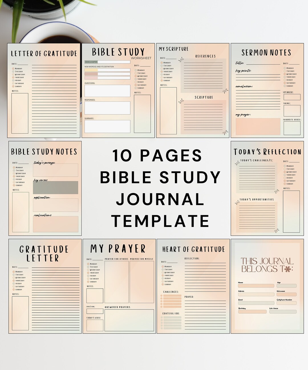 Bible Study Notes, Printable Journal Templates, Bible Study Journal ...