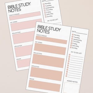 DIY Bible Study Journal, Canva Editable Journal, Christian Notebook ...