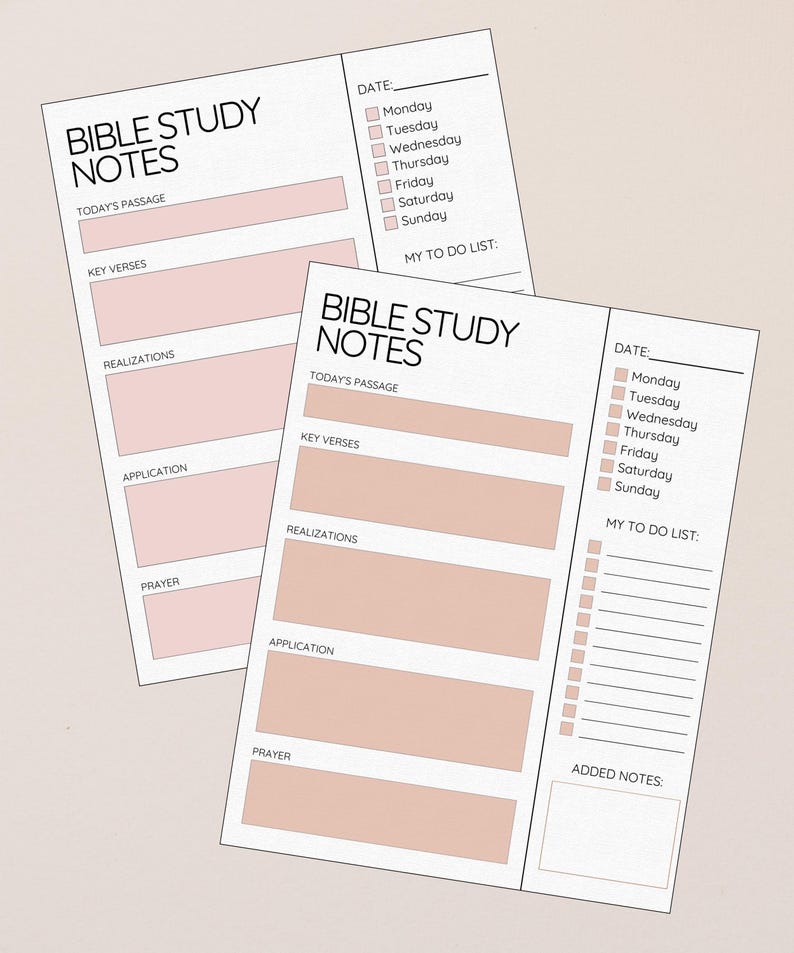 DIY Bible Study Journal, Canva Editable Journal, Christian Notebook ...