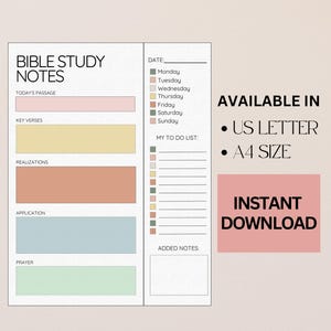 DIY Bible Study Journal, Canva Editable Journal, Christian Notebook ...