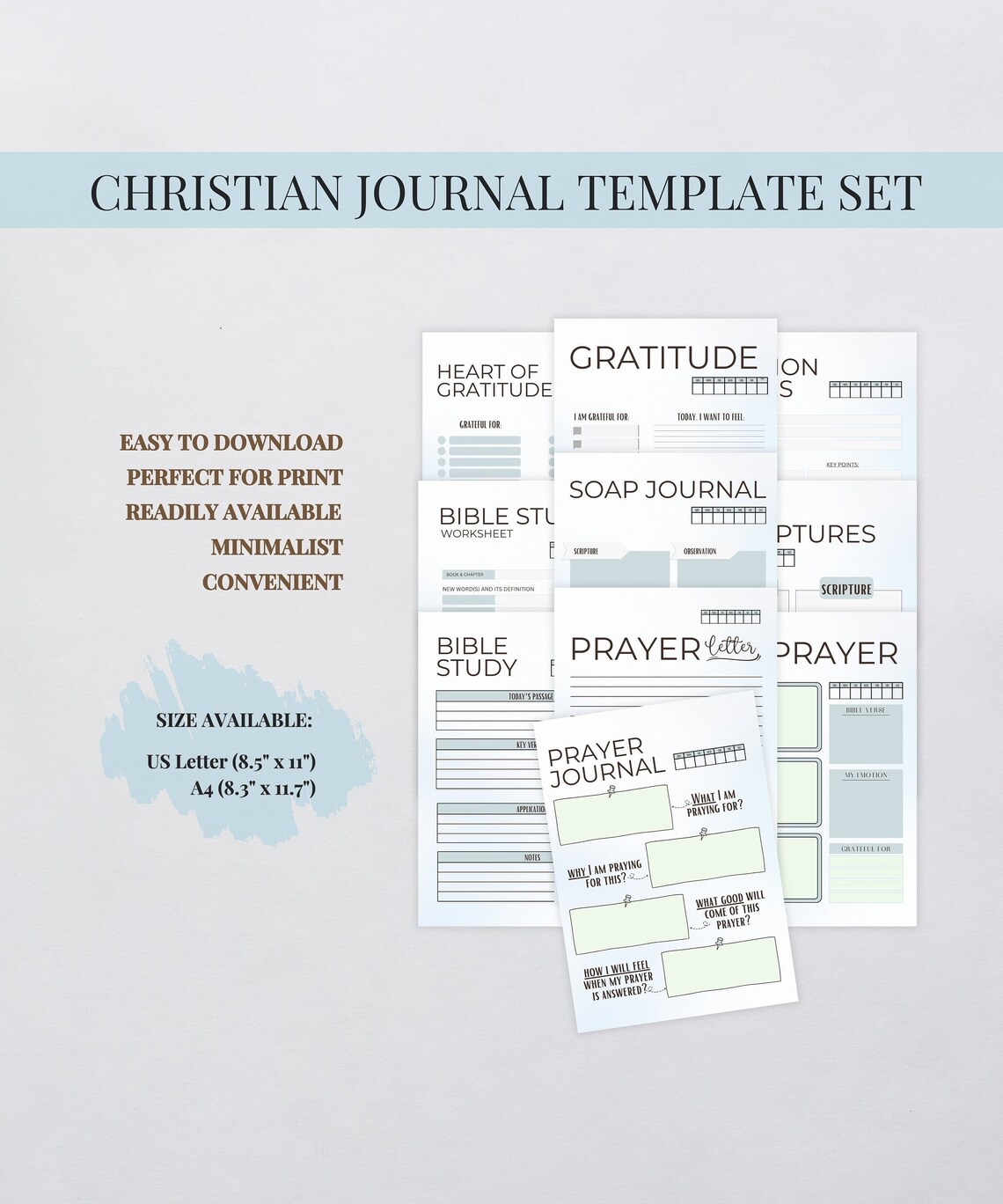 Printable Bible Study Journal for Beginner, Bible Journal, Printable ...