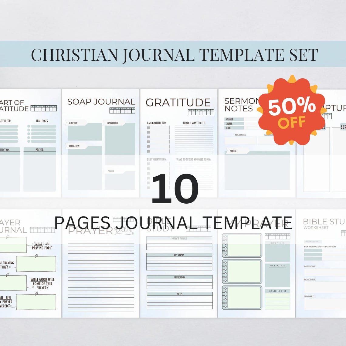 Printable Bible Study Journal for Beginner, Bible Journal, Printable ...