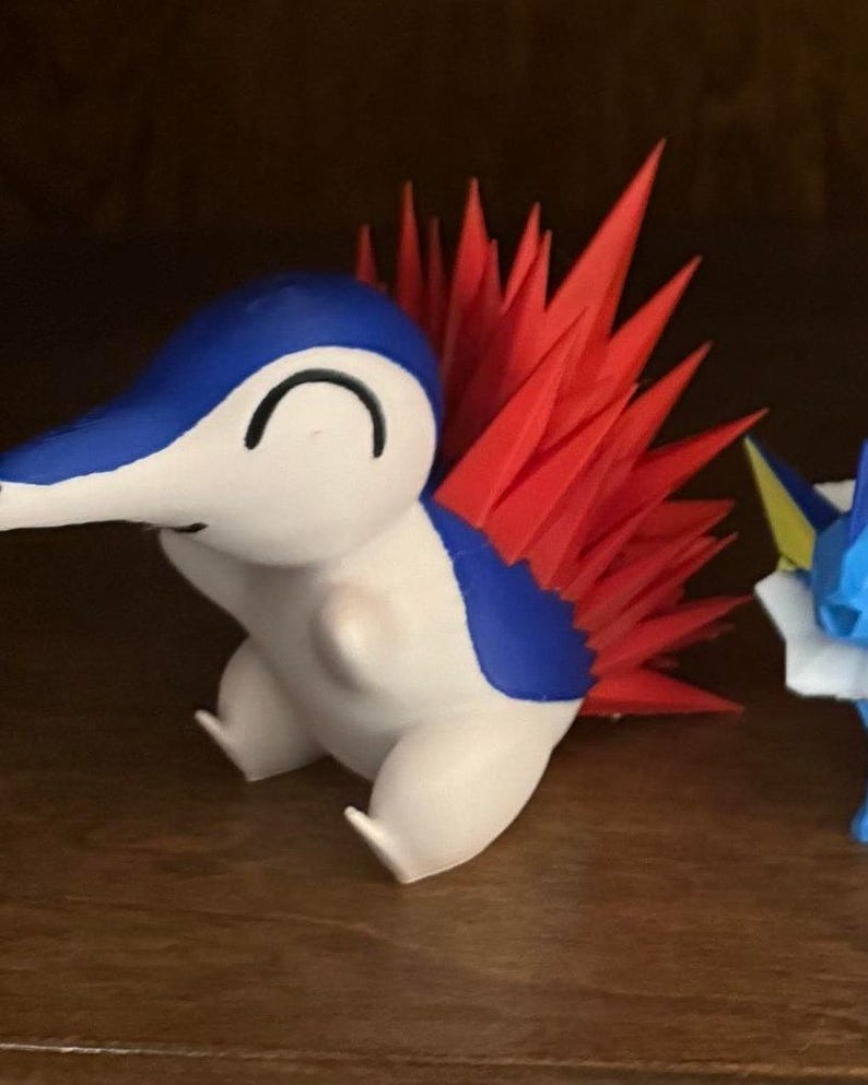 Medium 3D Printed Cyndaquil - Etsy
