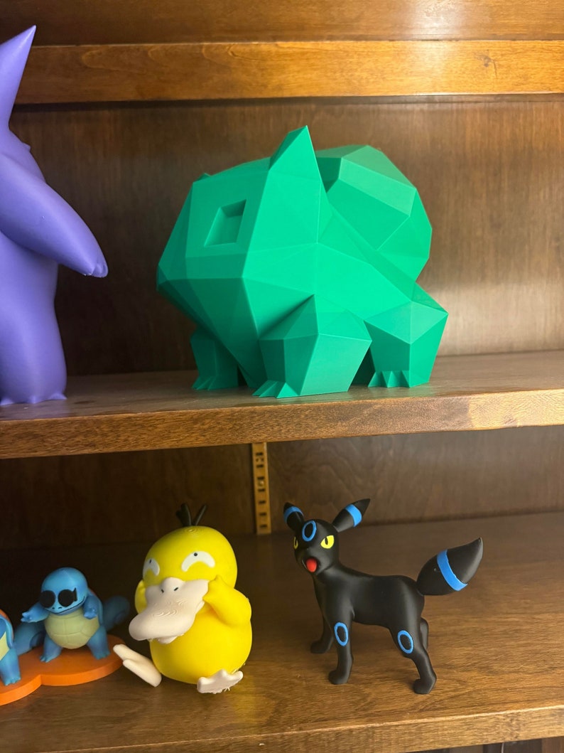 Large 3D Printed Low Poly Bulbasaur - Etsy