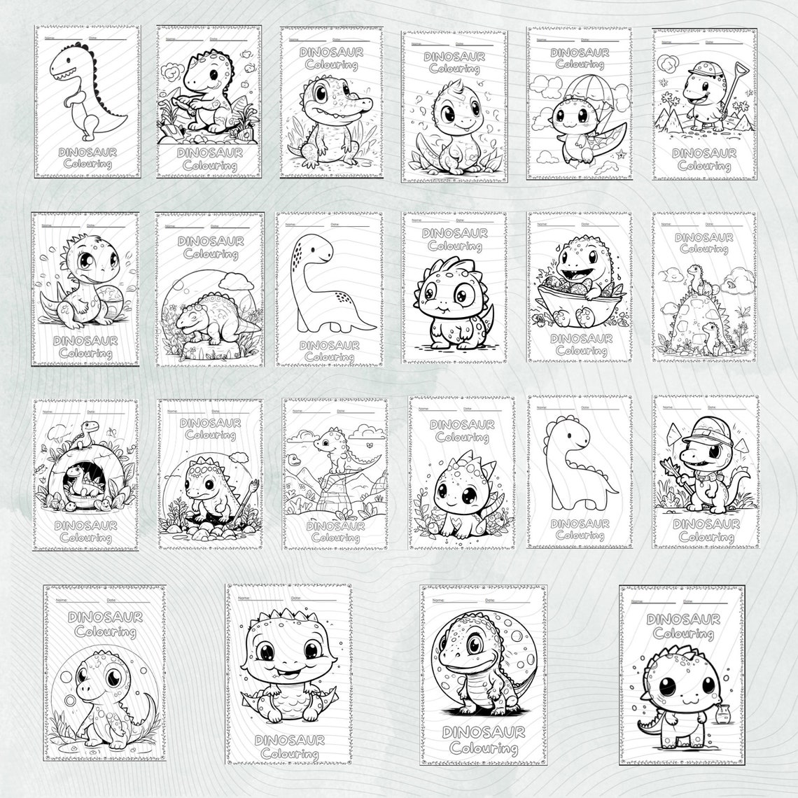 Coloring Page, Fun and Relaxing, Adults, Set of 22, Creative Activity ...