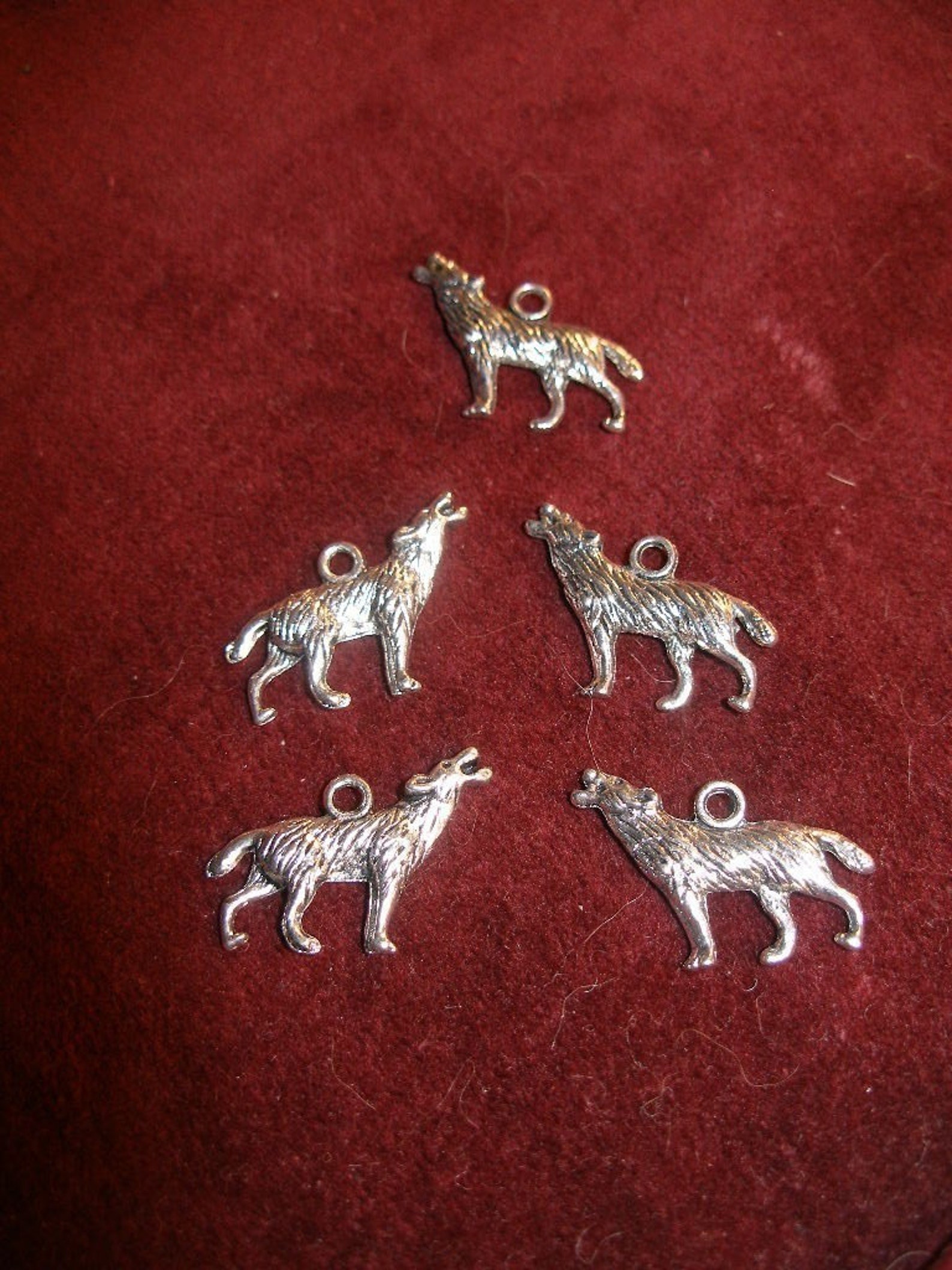 Wolf Charms Pendants Silver15 Dark Gold15 Copper12 - Etsy