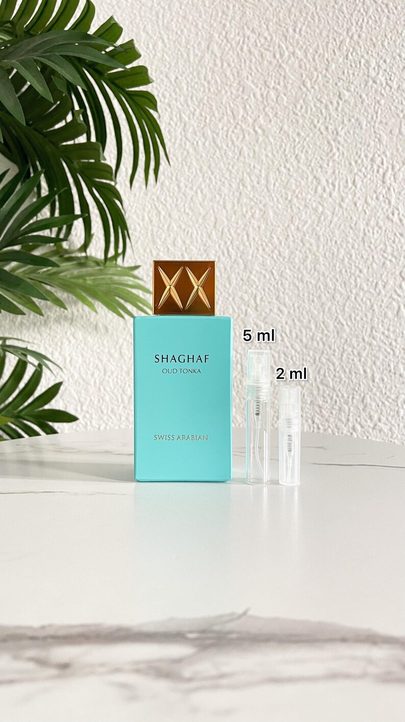 Swiss Arabian Shaghaf Oud Tonka Perfume Sample Decant Travel Size 2 Ml ...